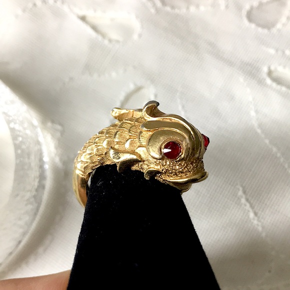 Trifari | Jewelry | Crown Trifari Koi Fish Ring | Poshmark